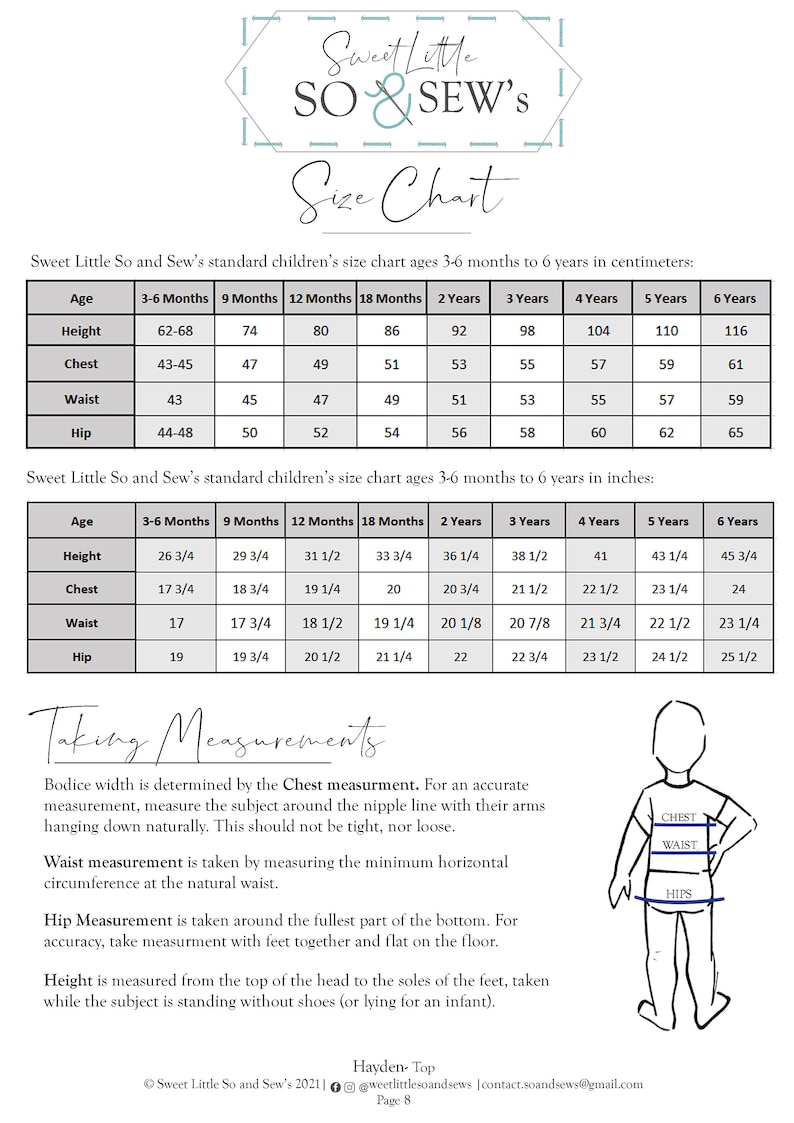 EASY Baby Children's PDF Sewing Pattern Simple - Etsy