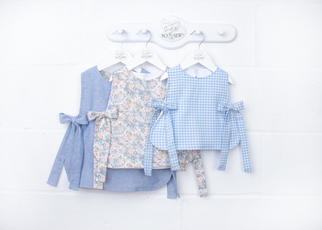 EASY Fully Reversible Bib Top, Baby Toddler Children, PDF Sewing ...