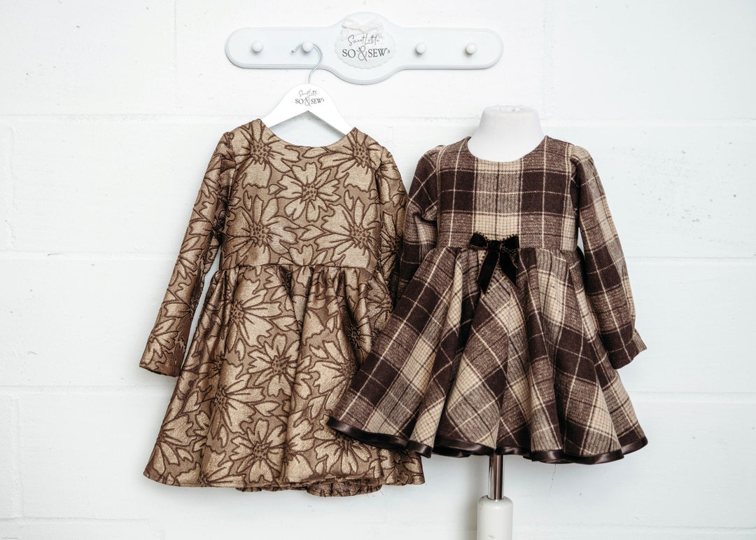 Childrens / Kids Dress PDF Sewing Pattern, Gathered Volume Dress, EASY ...