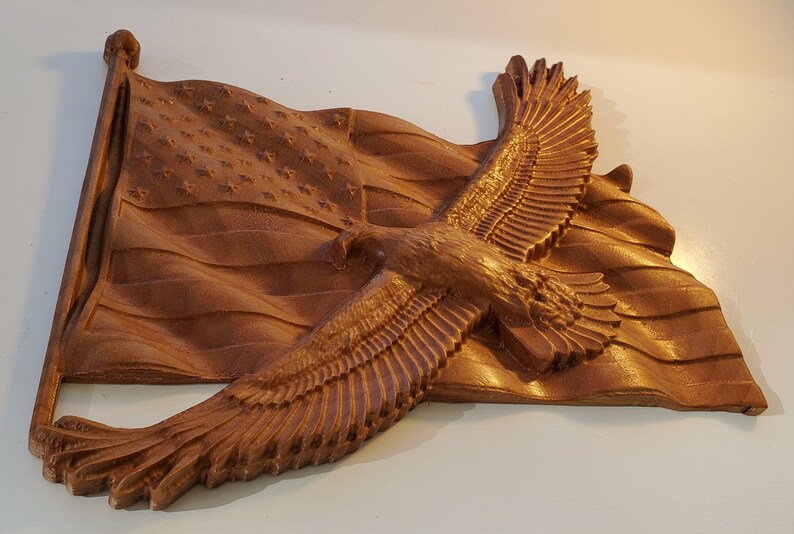 Flag & Eagle Sign - Etsy