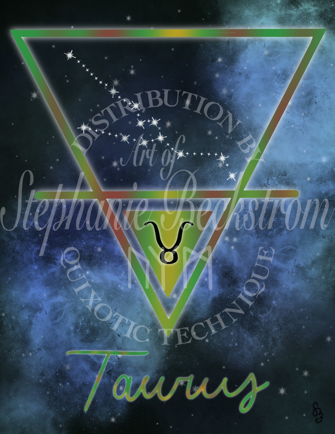 Taurus - Elemental Zodiac CANVAS PRINT - Etsy