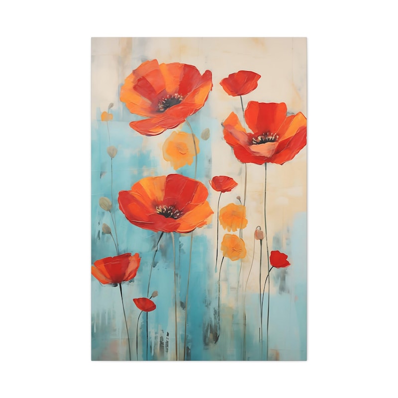 Abstract Poppies - Etsy