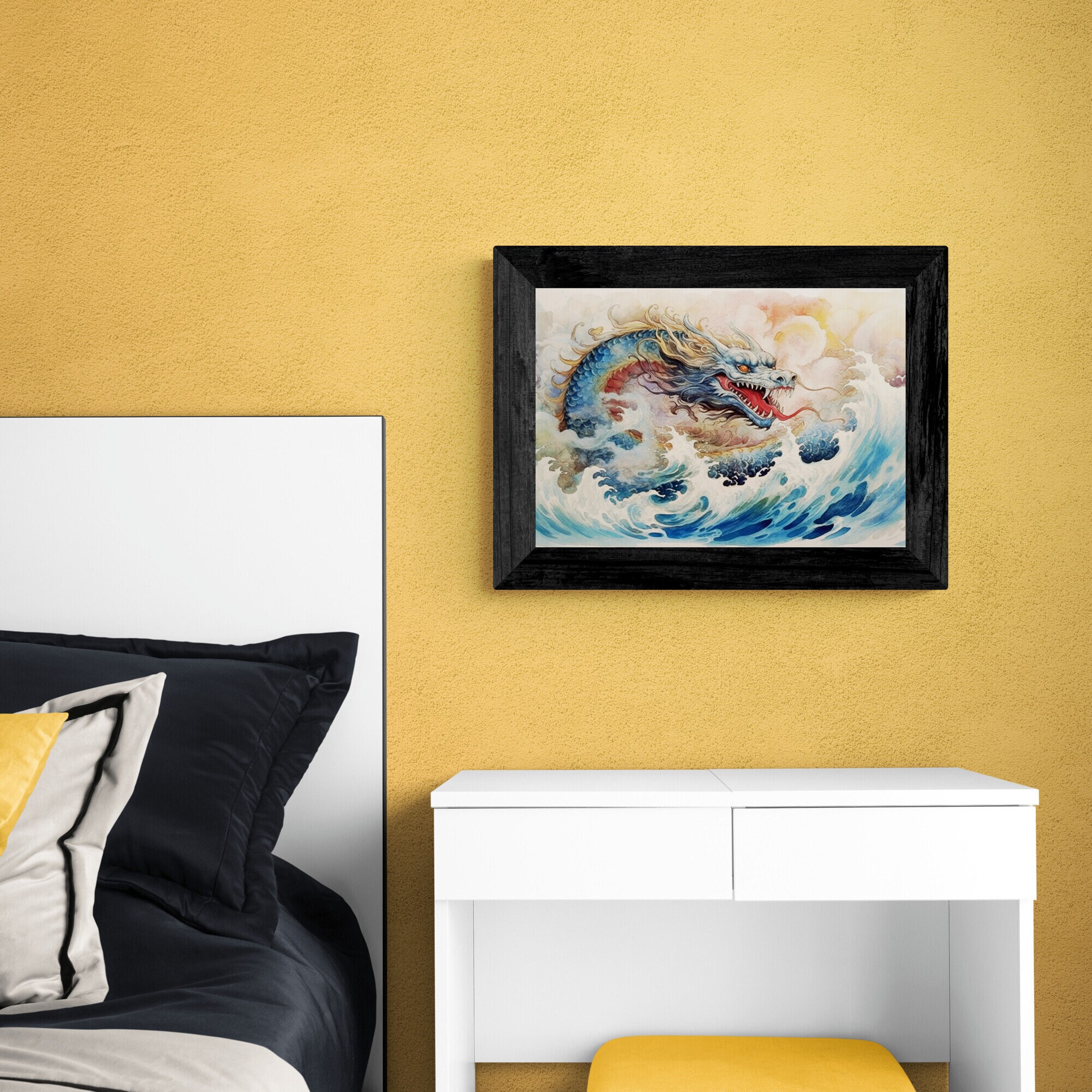 Stunning Asian Dragon Art Chinese Dragon Canvas Art Rolled Art Print of ...