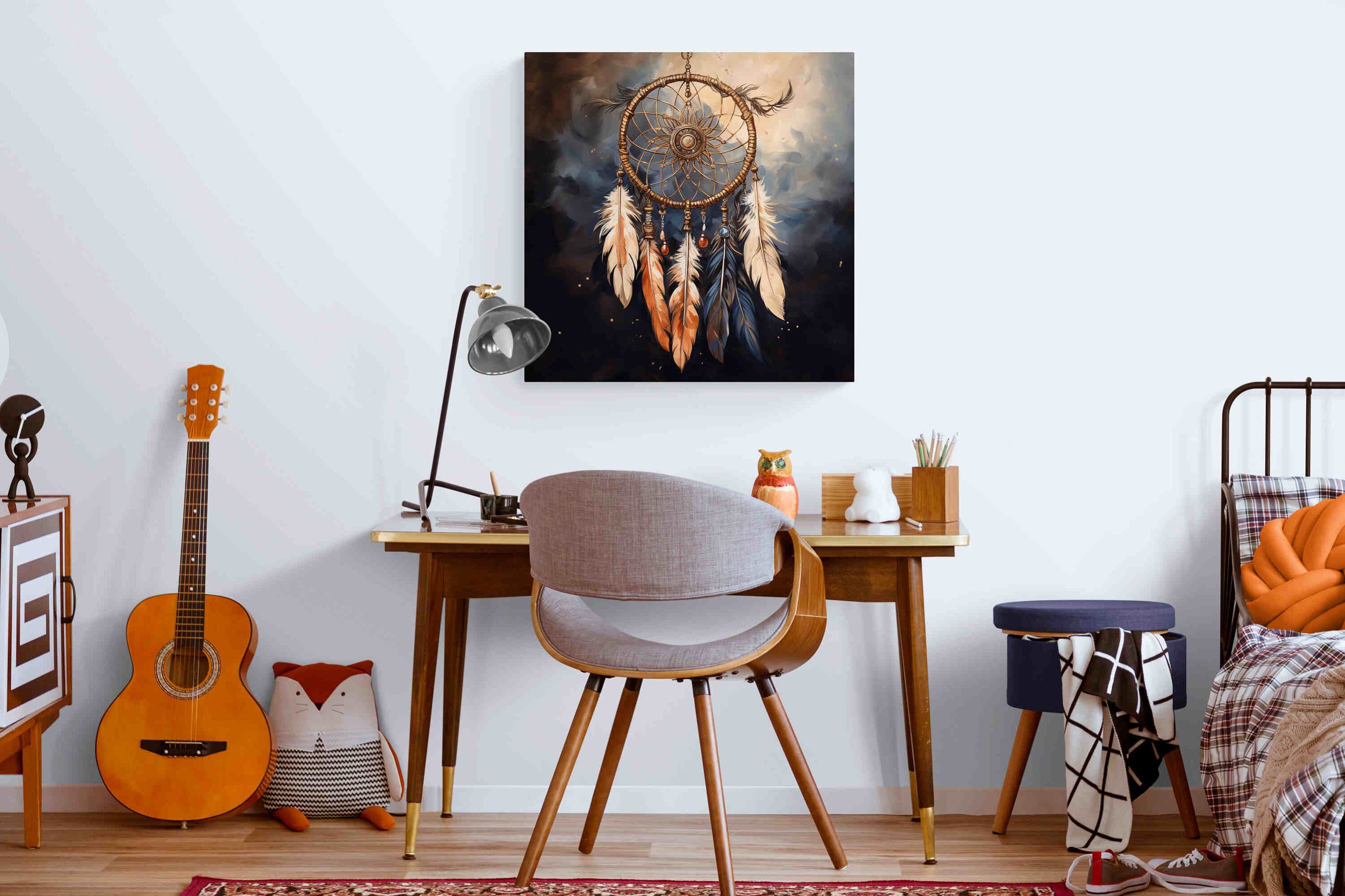 Dreamcatcher Painting Tribal Dream Catcher Artwork Native American ...