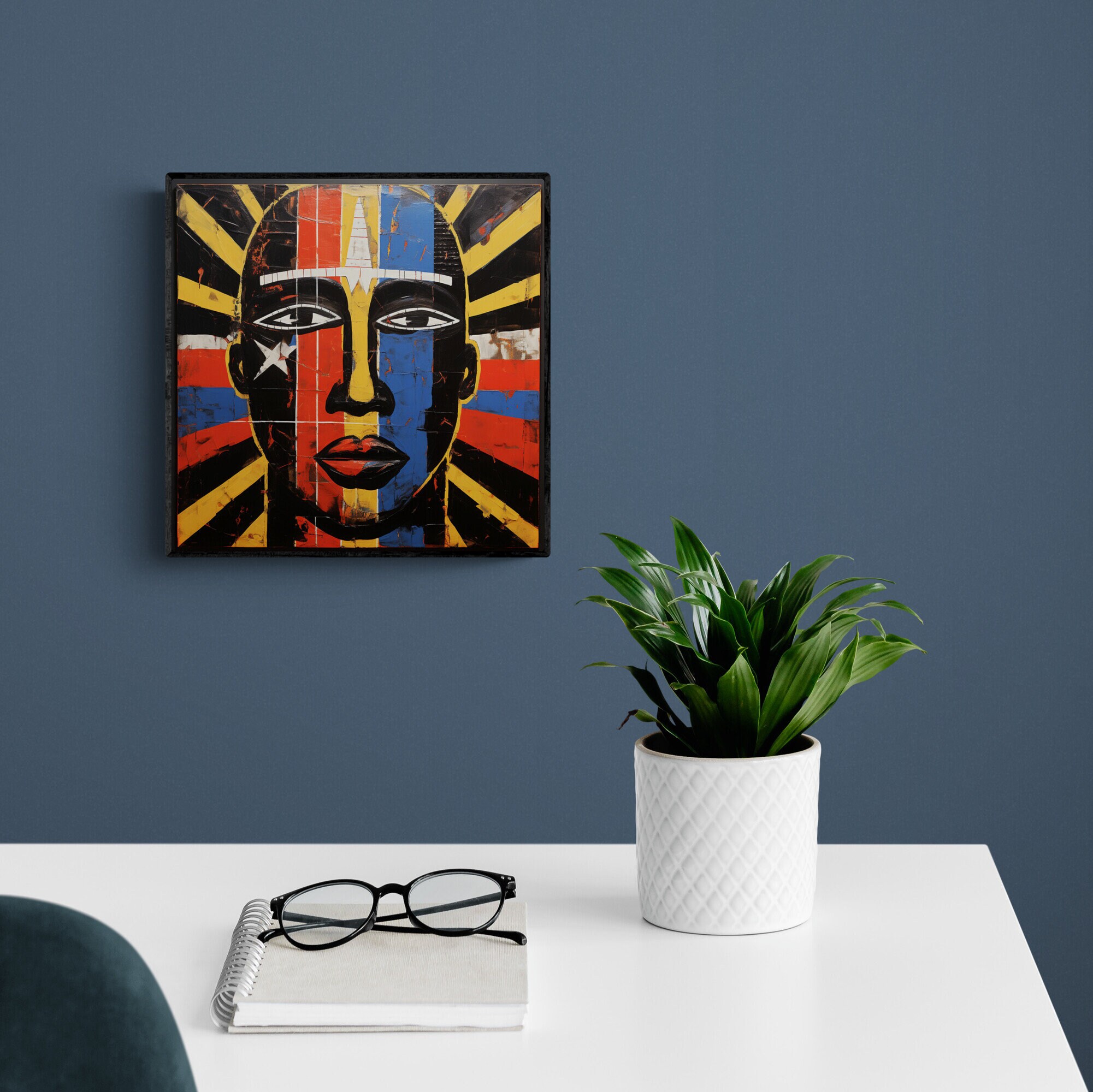 Pop Art Tribal African American Art Jasper Johns Inspired Style Artwork ...