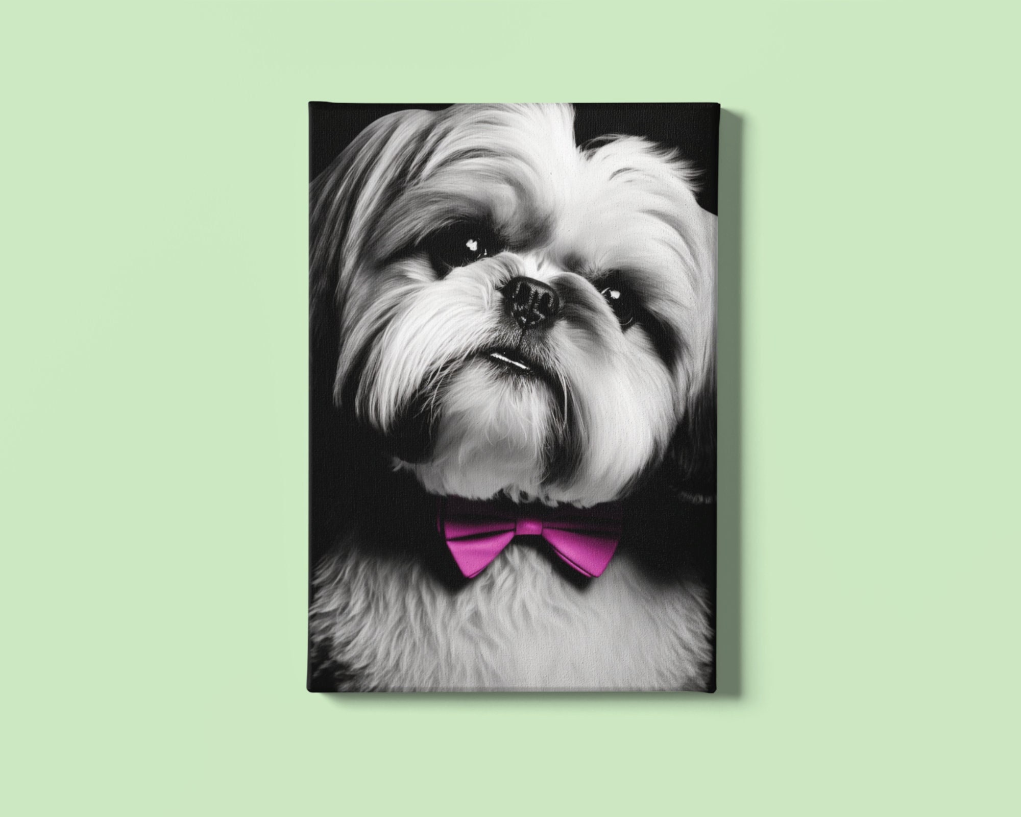 Shih Tzu Wall Art Shih Tzu Dog Canvas Art for Dog Lover Art Canvas Home ...