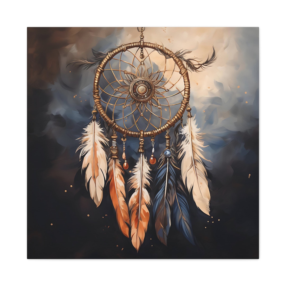 Dreamcatcher Painting Tribal Dream Catcher Artwork Native American ...