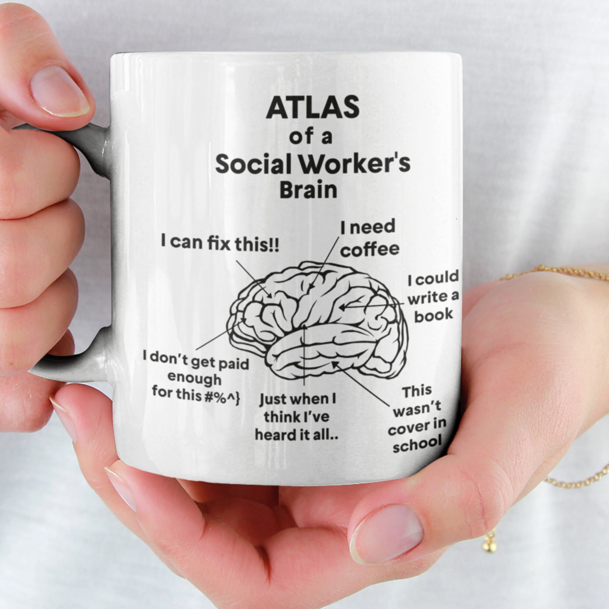 Social Worker Mug/funny Social Work Gift/lcsw Gift/ Therapist | Etsy