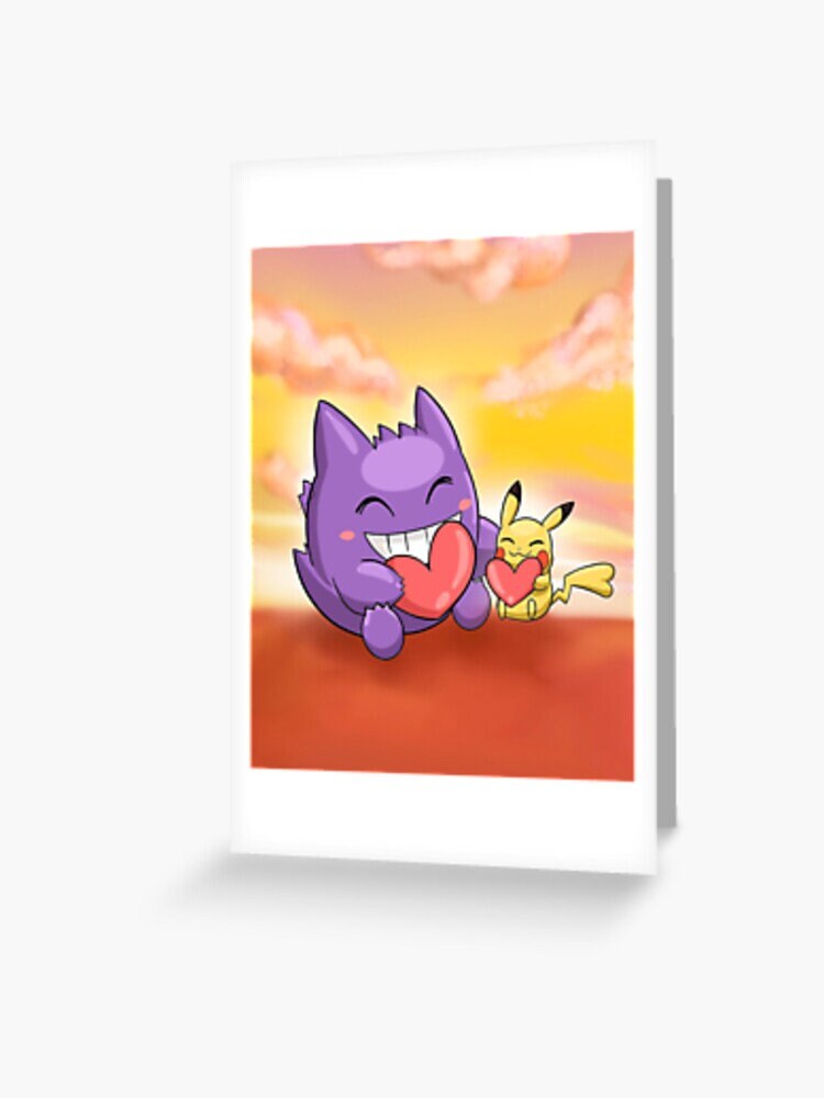Gengar Art Print, Pikachu Pokemon Print, Pokemon Art, Wall Decor ...