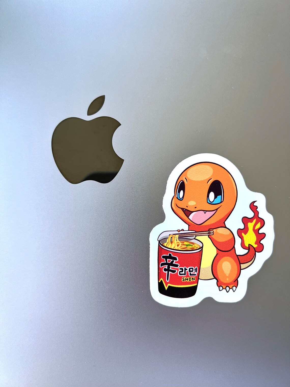 Charmander Eating Ramen Sticker, Charmander Sticker, Pokemon Sticker ...