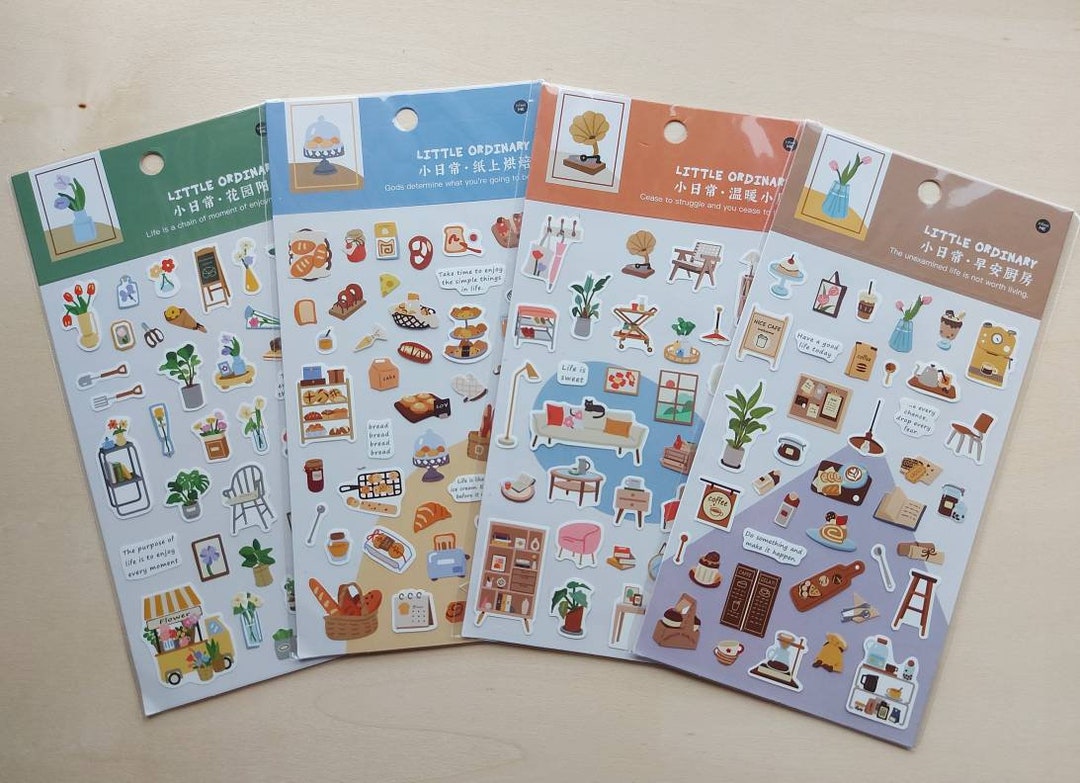 Korean Stickers, Bullet Journal Stickers, Planner, House Stickers ...
