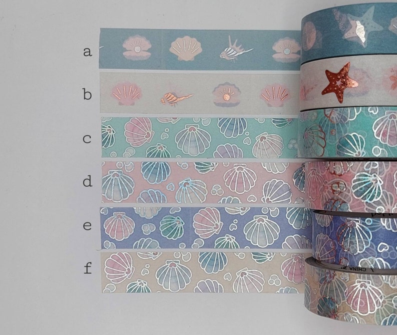 Simply Gilded, Washi Tape Samples, SG Washi, Sold by 0.5m Lengths, Sea ...