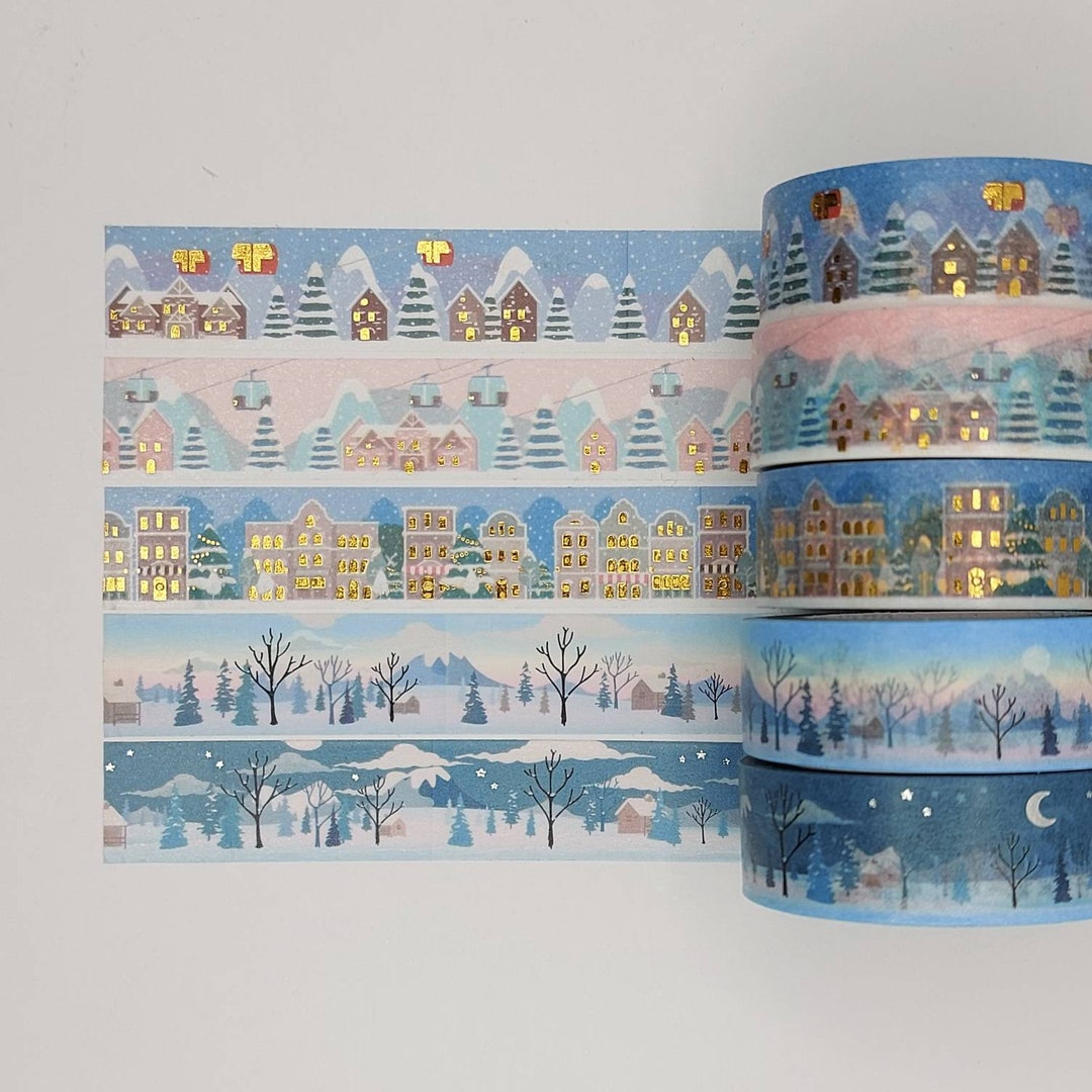 Simply Gilded, Washi Tape Samples, Sold by 0.5 M Length, Winter Washi ...