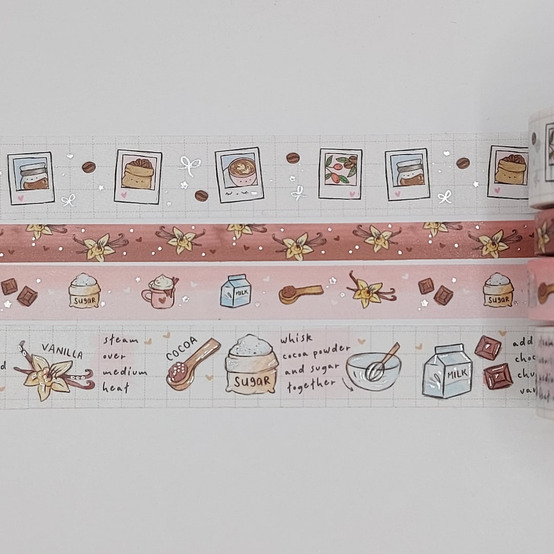 Subtle Dreams, Washi Tape Samples, Sold by 0.5 M Lengths, Baking Washi ...