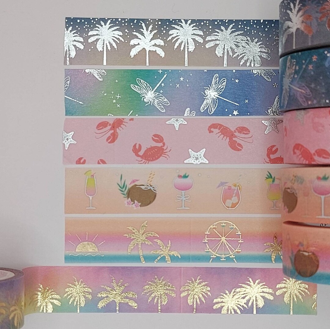 Simply Gilded, Washi Tape Samples, Sold by 0.5m Lengths, Island Washi ...