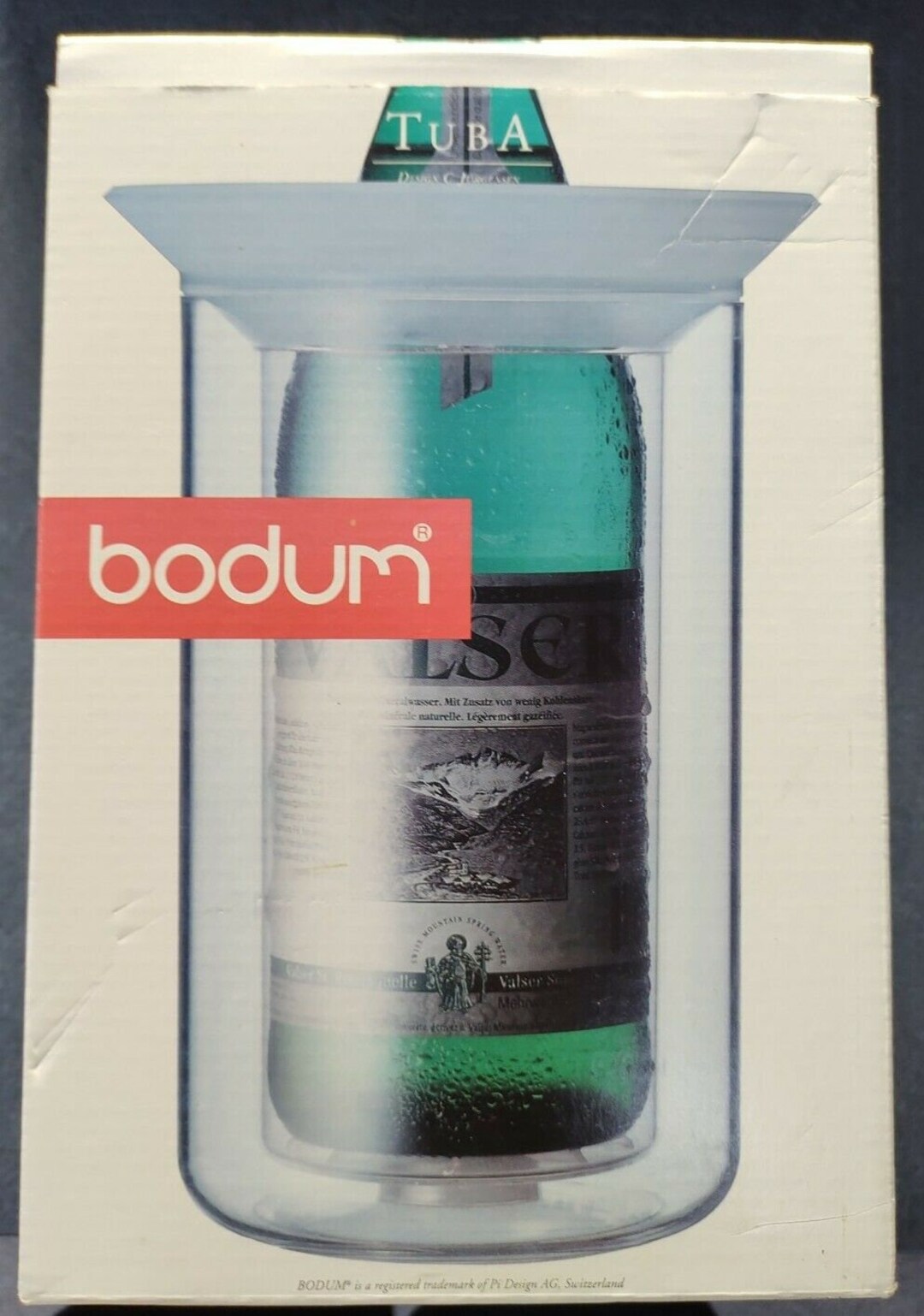 Bodum Tuba No.1622 Clear & Blue Perspex Wine Cooler Boxed - Etsy