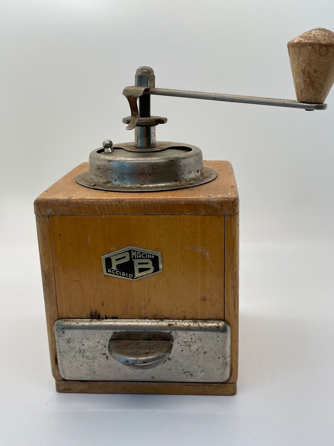 Vintage Coffee Grinder “PB Macine Acciaio” 1950s Made in Italy - Etsy