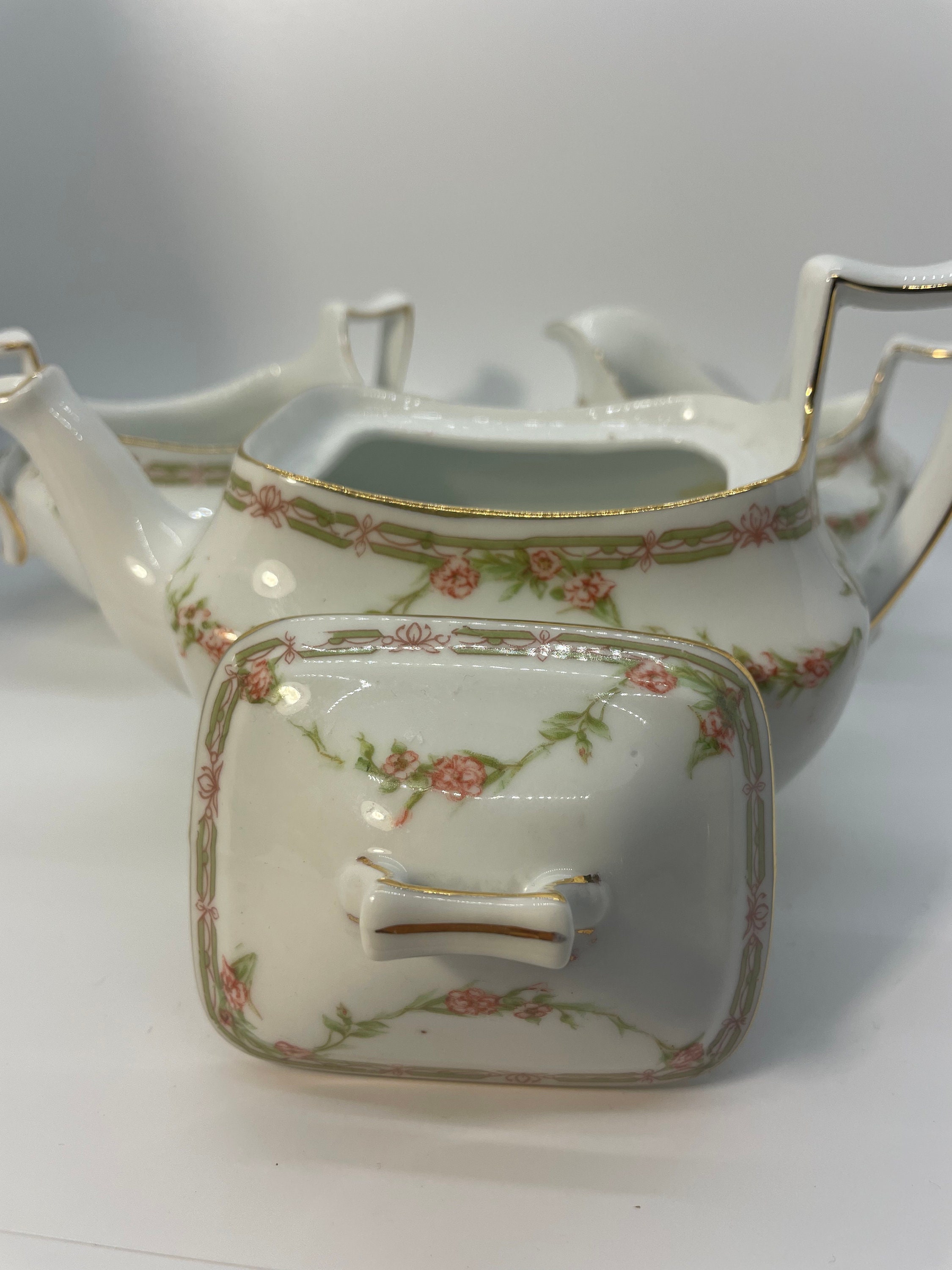 Vintage Zeh Scherzer Z.s.&co Bavaria Porcelain Teapot With Original Lid ...