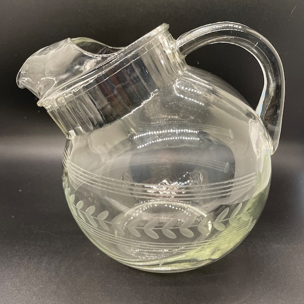 Clear Glass Pitcher - Etsy