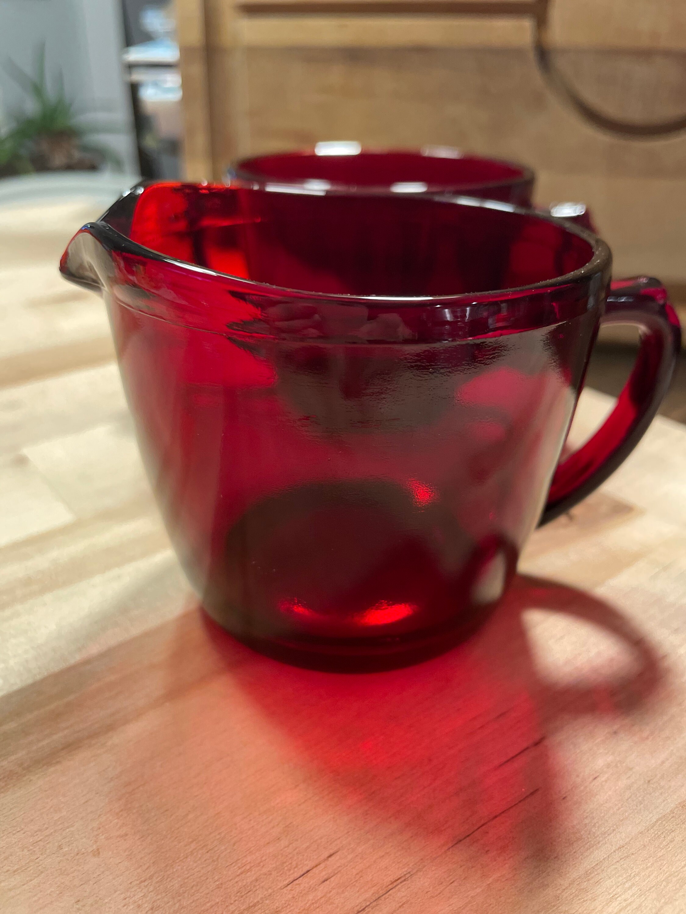 Depression Era Vintage Royal Ruby Red Creamer and Sugar Set - Etsy