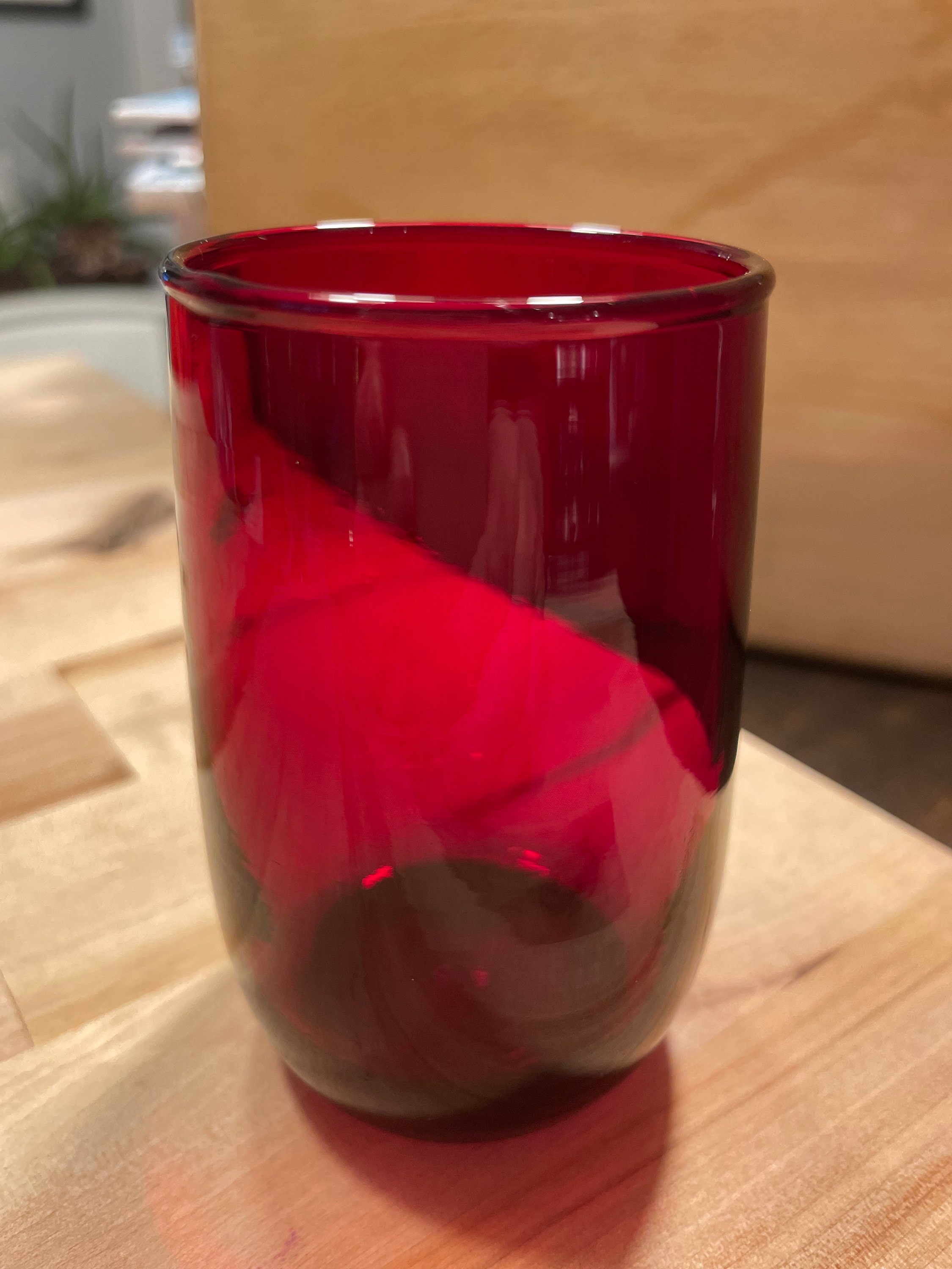 3“ Vintage Anchor Hocking Ruby Red Glasses - Set of 6 - Etsy