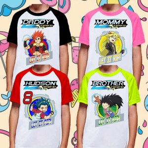 Beyblade Family Set Matching Birthday Shirts - Bey Blade Kids Gift ...