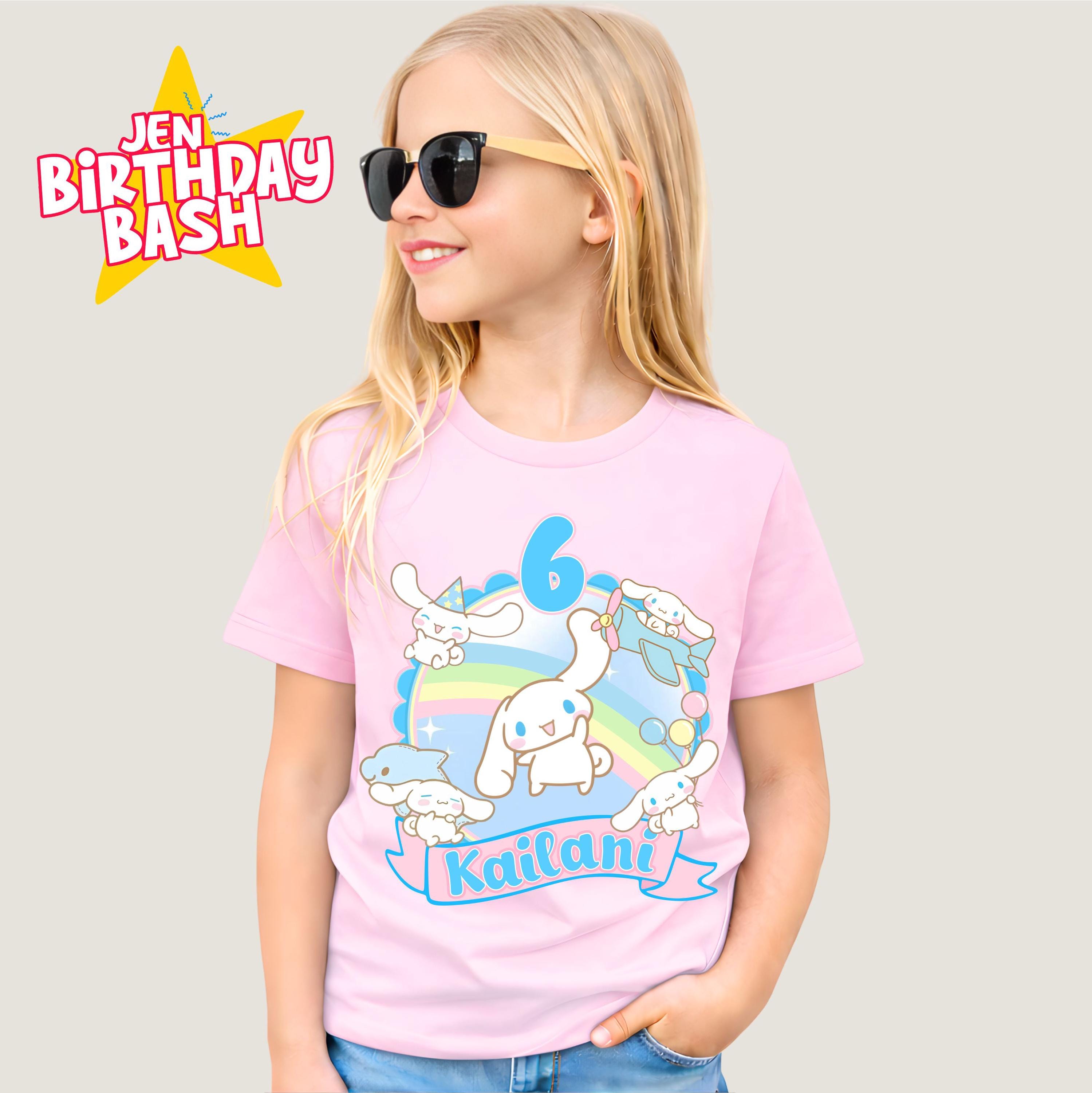 Cinna Moroll Birthday T Shirt, Sanrio Theme Party, Family Matching ...