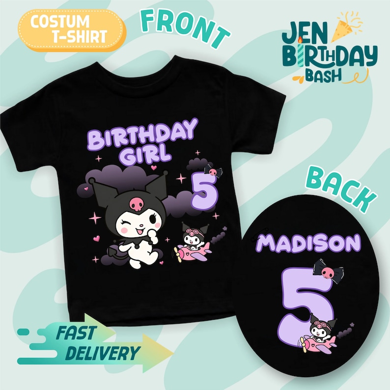 Kurmi Birthday Tshirt, Sanro Theme Party, Family Matching Tee - Etsy