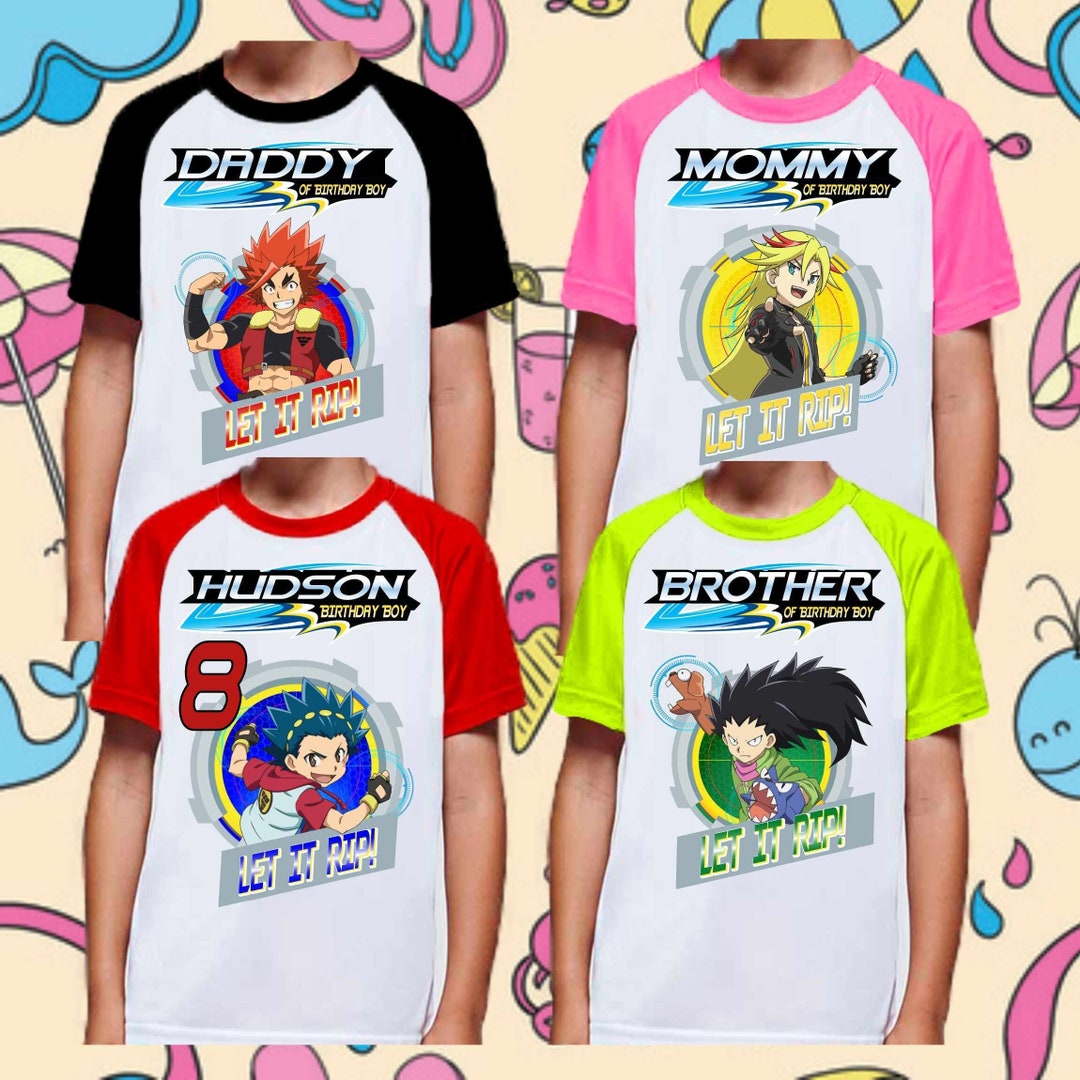 Beyblade Family Set Matching Birthday Shirts - Bey Blade Kids Gift ...