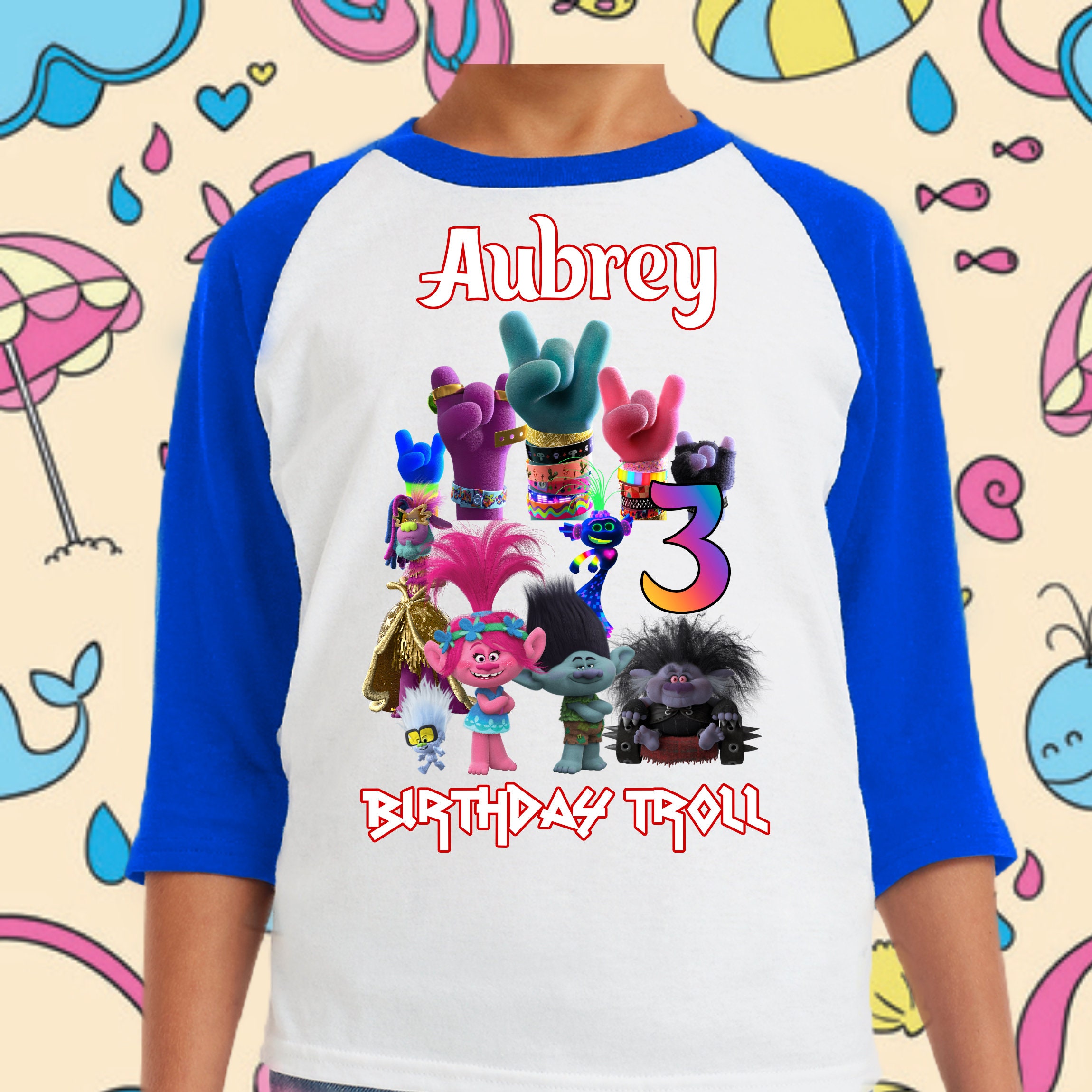 Inspired Trolls Birthday Shirt Family Troll Matching Shirt - Etsy