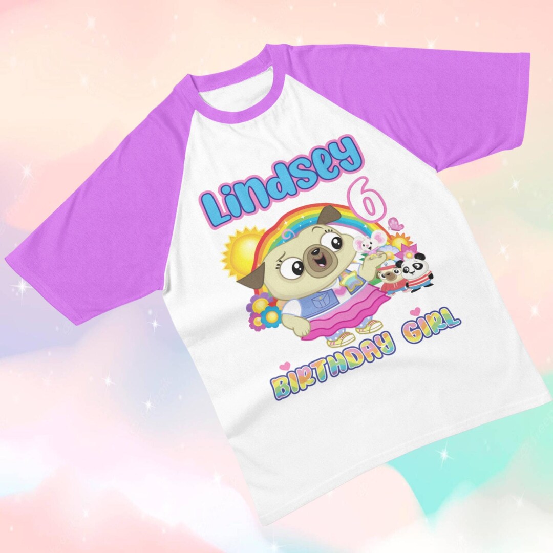 Personalized Chip and Potato Birthday Girl - Raglan Short, 3/4, Long ...