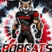Bobcats Football PNG Digital File. Black & Red Variation. Other Colors ...