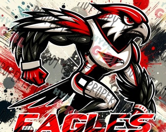 Eagles / Falcons / Hawks Track Team Mascot PNG, Digital File. Blue ...