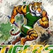 Tigers Track Mascot PNG Digital File. Green & Gold Variant. OTHER ...