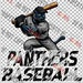 Panther Baseball Mascot PNG Digital File. Black & Grey Variant. OTHER ...
