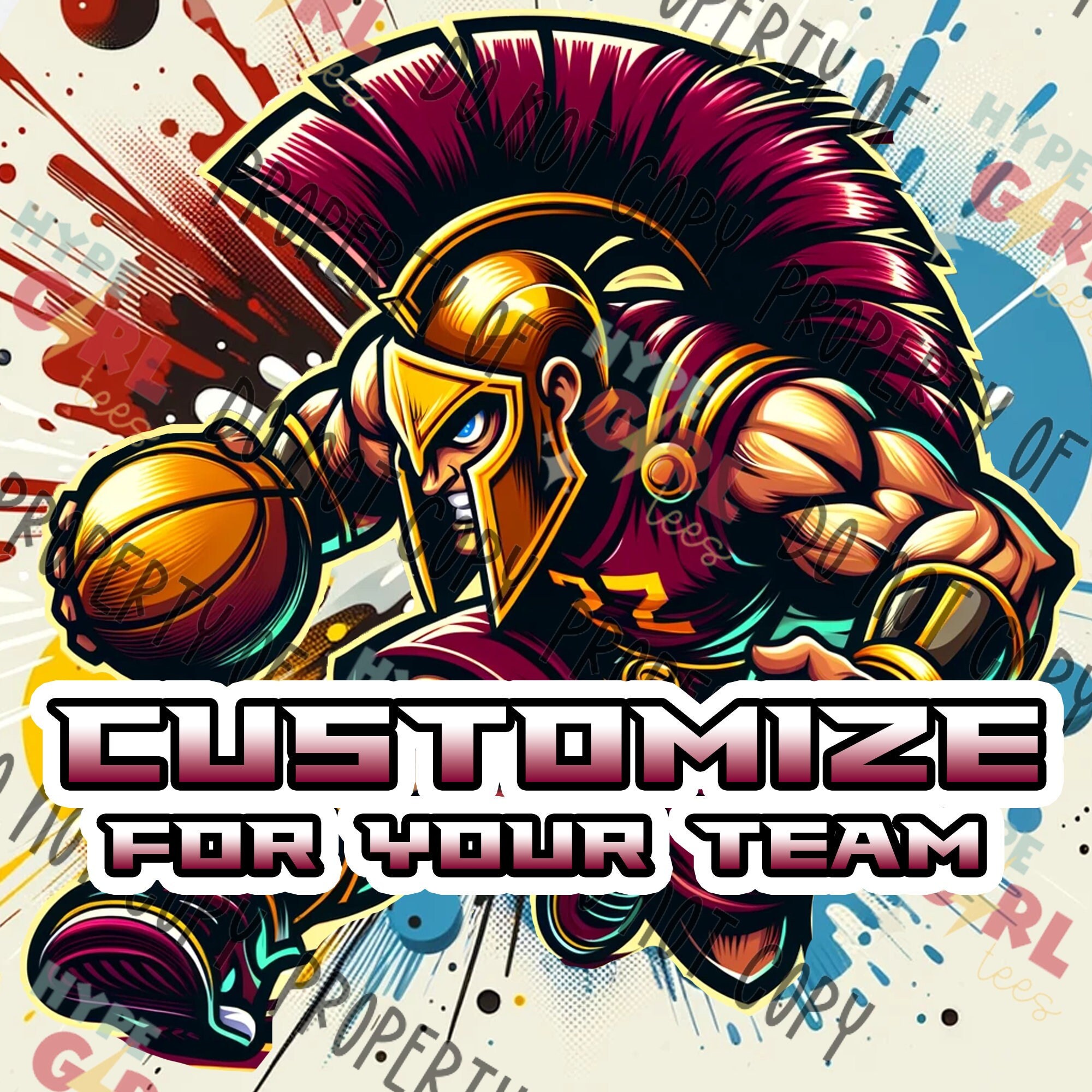 Spartans Basketball Mascot PNG, Digital File. Spartan Logo. Customize ...