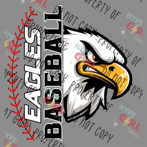 Eagles Baseball Design, Digital File PNG. Instant Download, Ready to ...