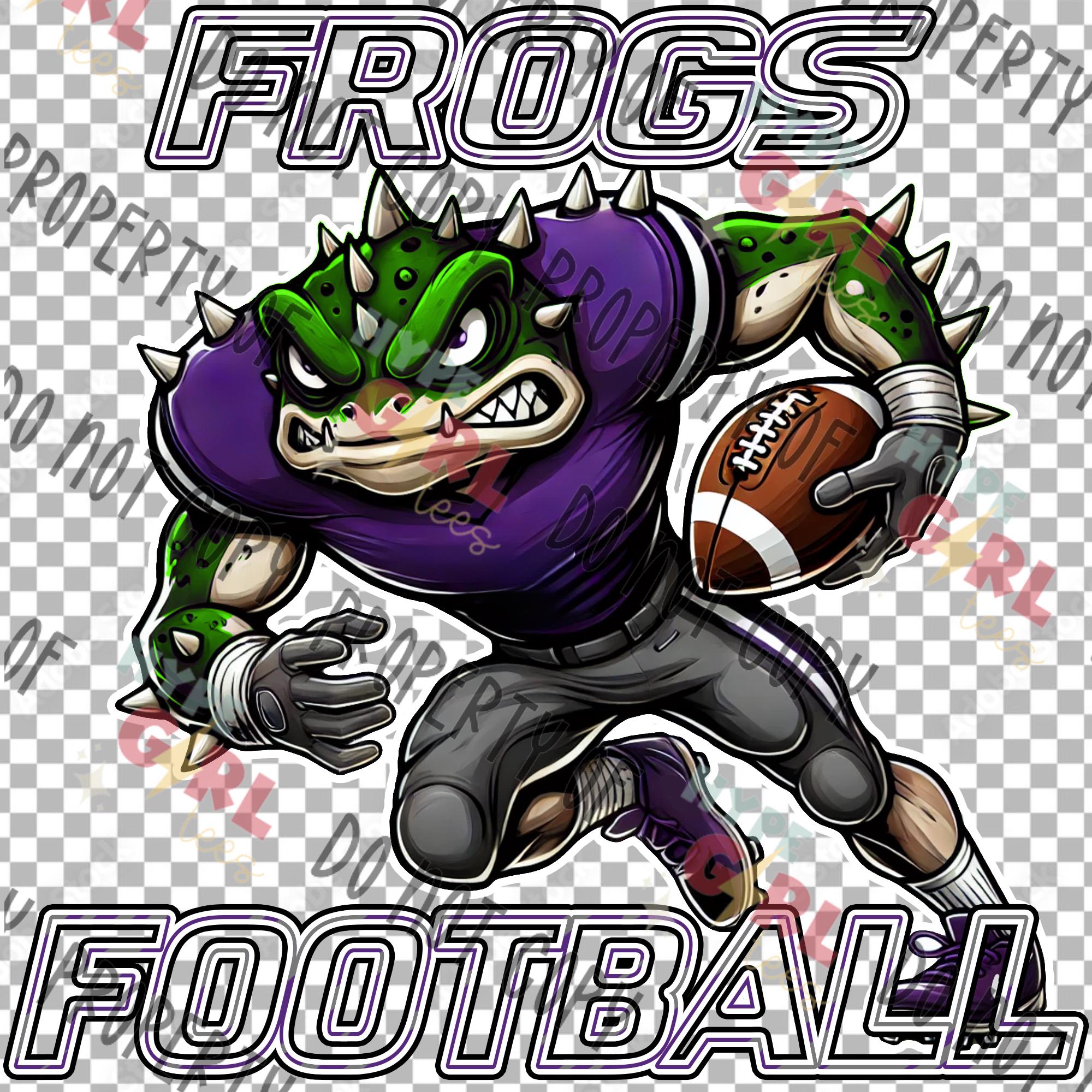 Horned Fogs Football PNG Digital File. Purple & White Variation. Other ...