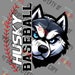 Husky Baseball Design, Digital File PNG. Instant Download, Ready to ...
