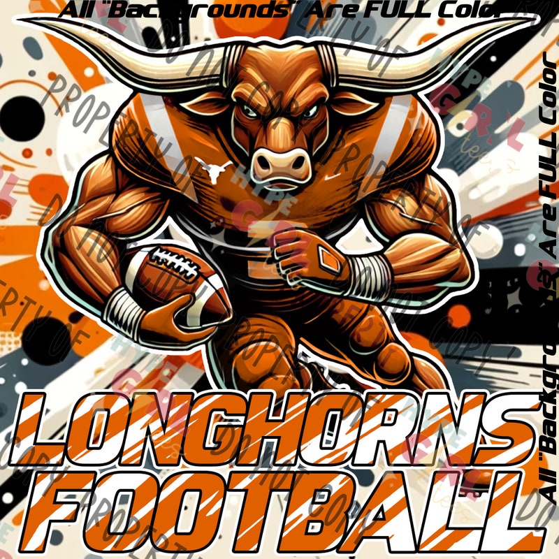 Texas Longhorns Football Png - Etsy