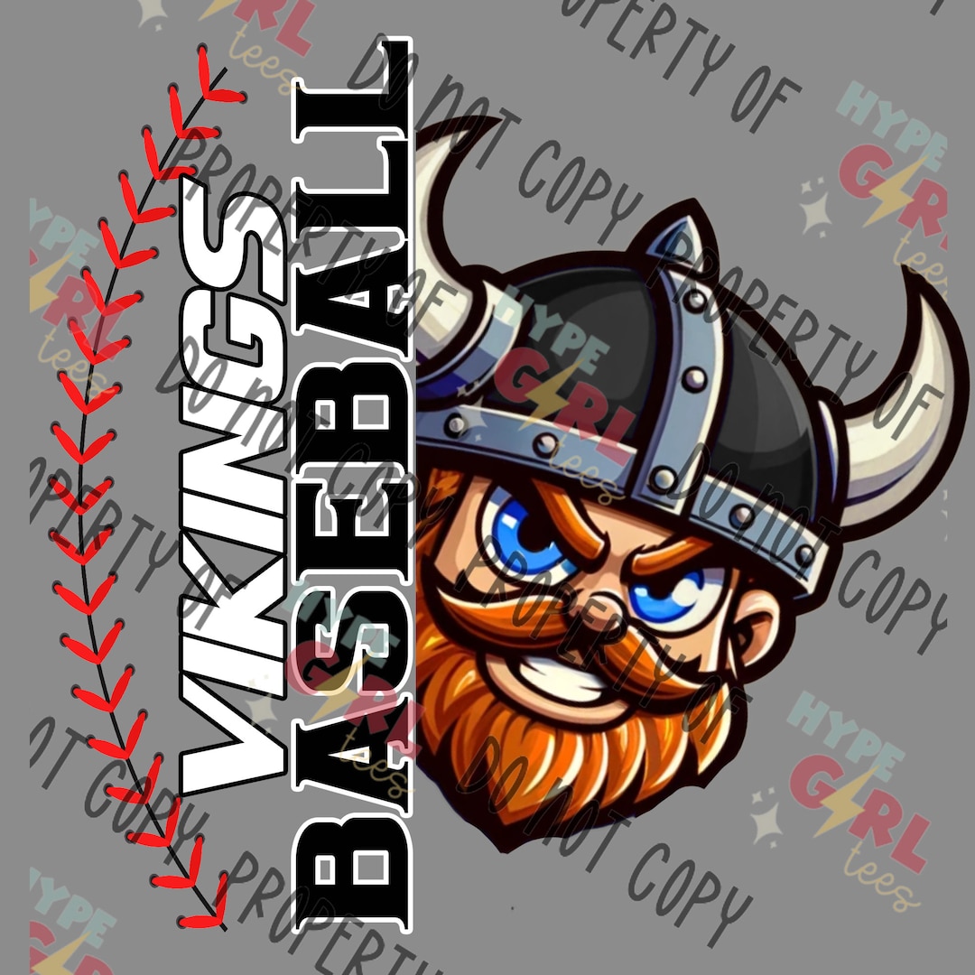 Vikings Baseball Design, Digital File PNG. Instant Download, Ready to ...