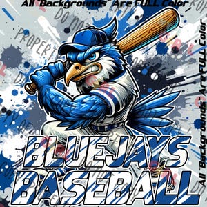 Bluejays Baseball Design PNG Digital File. Blue & White Variant Other ...