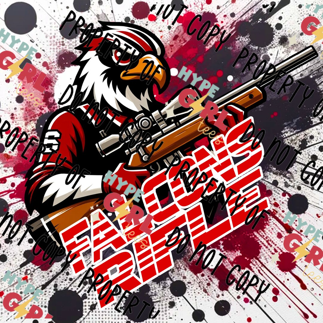 Falcon Rifle Team Mascot PNG, Digital File Instant Download. Other ...