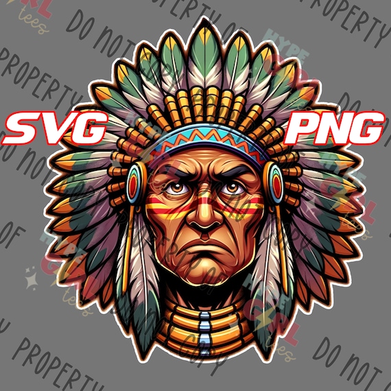 Indian Chief Head Logo