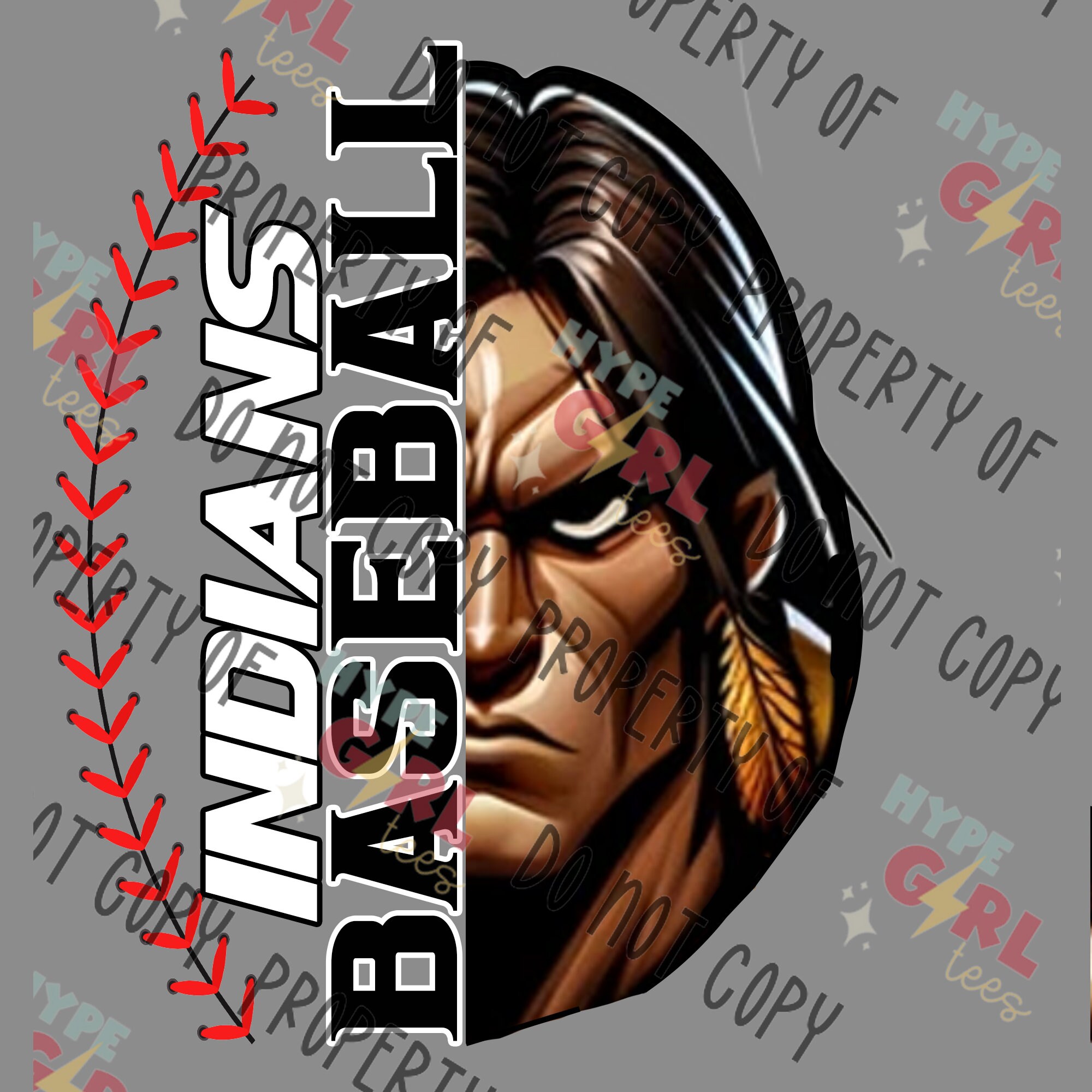 Indians Baseball Design, Digital File PNG. Instant Download, Ready to ...