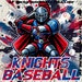 Knights Baseball / Softball Design PNG Digital File. Blue & Red Variant ...