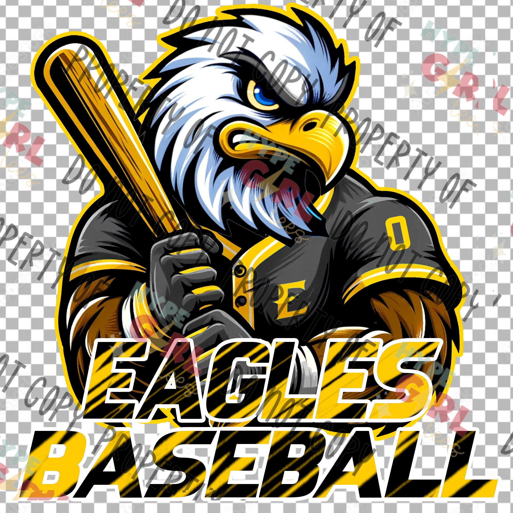 Baseball Eagle Logo