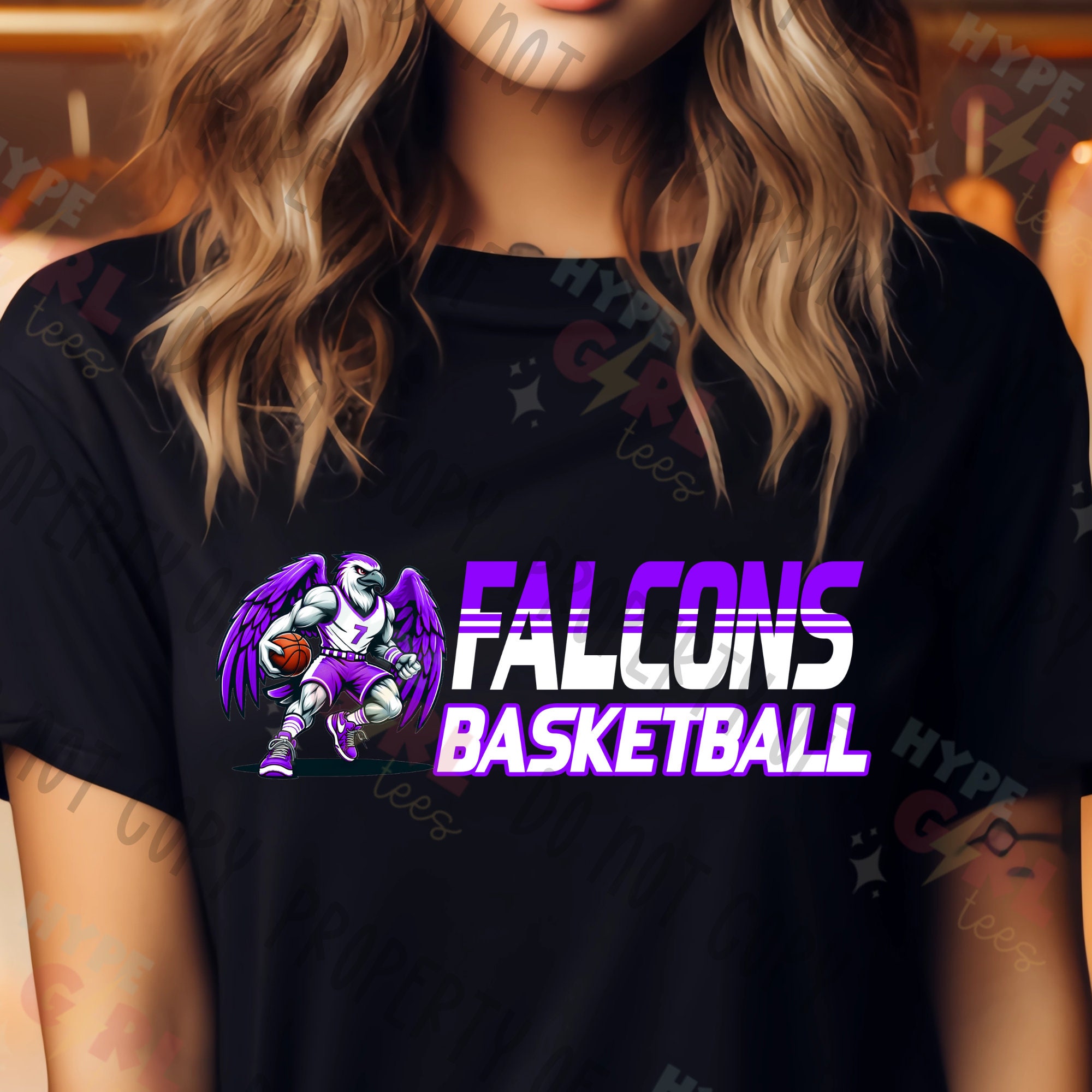 Falcons Basketball Shirt Design PNG, Purple & White Variation. Others ...
