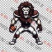 Lions Football PNG Digital File. Maroon & White Variation. Other Colors ...