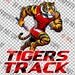 Tigers Track Mascot PNG Digital File. Red & White Variant. OTHER Colors ...
